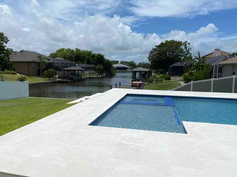 Beautiful Masterpiece in Palm Coast: Custom Gunite Pool with Flush Spa